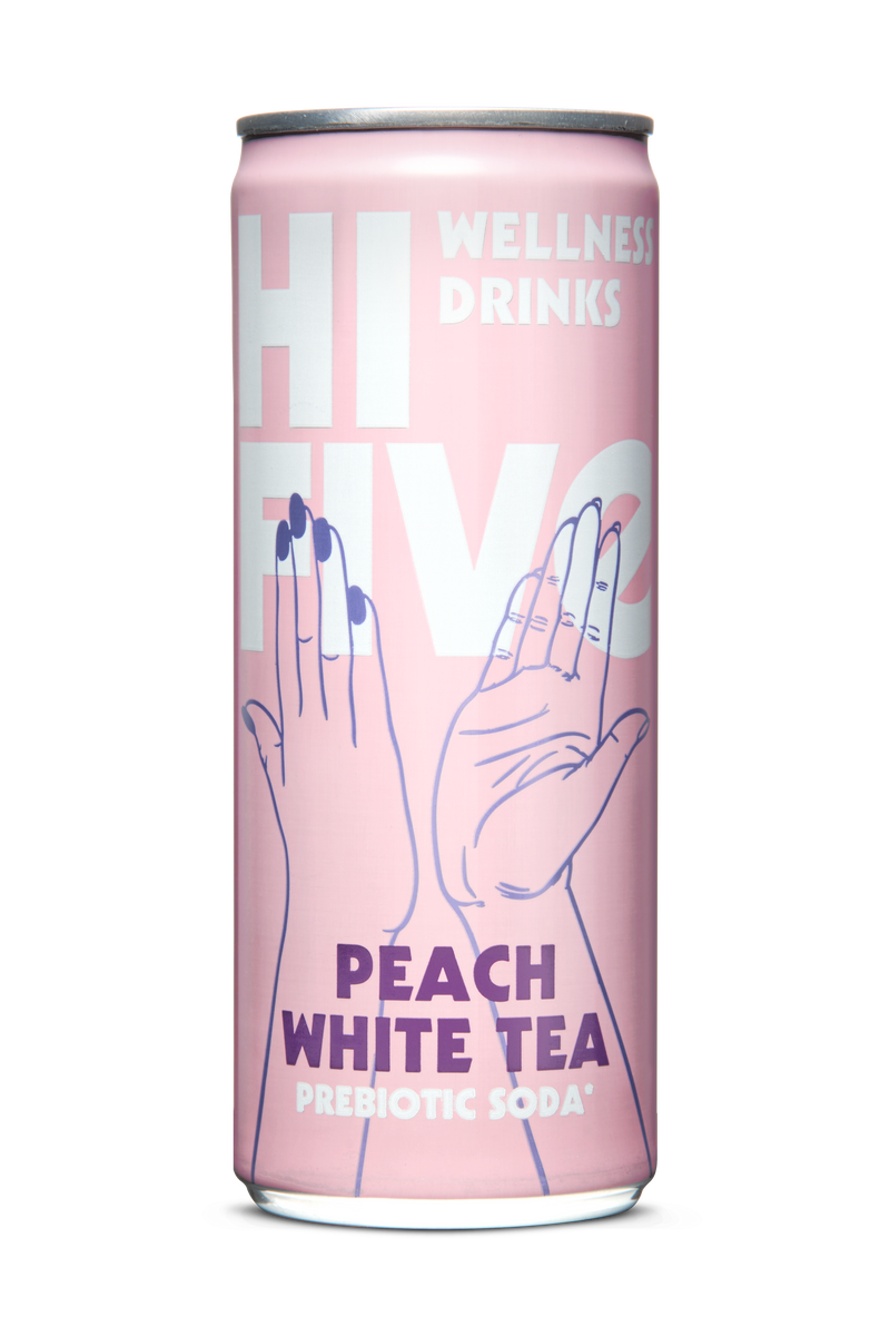 Hi-Five Peach White Tea – YAYA Kombucha